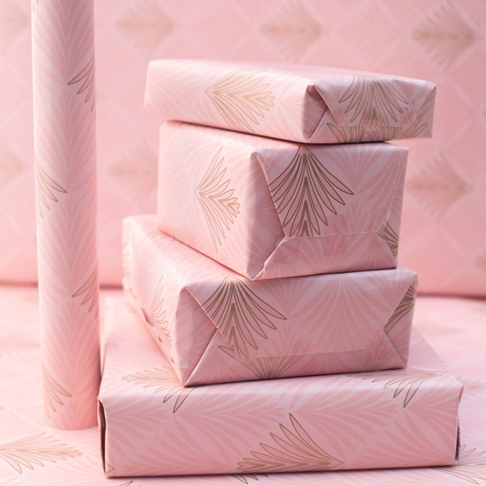Pink Palm Wrapping Paper - Set of 20 / Set of 40 – Pink Palette Stationery