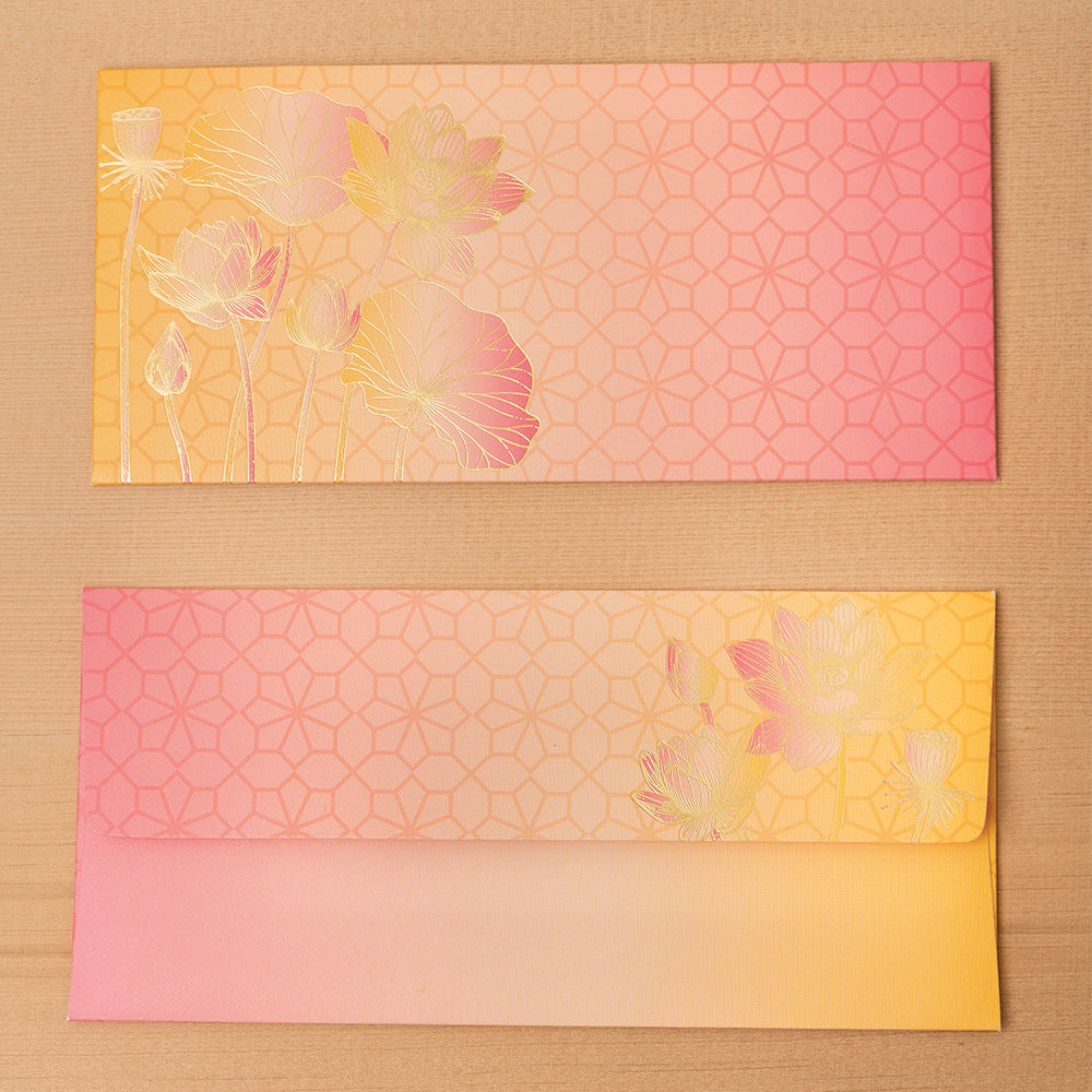Lotus Lane Ombre Money Envelope - Set of 10/ Set of 50 – Pink Palette ...