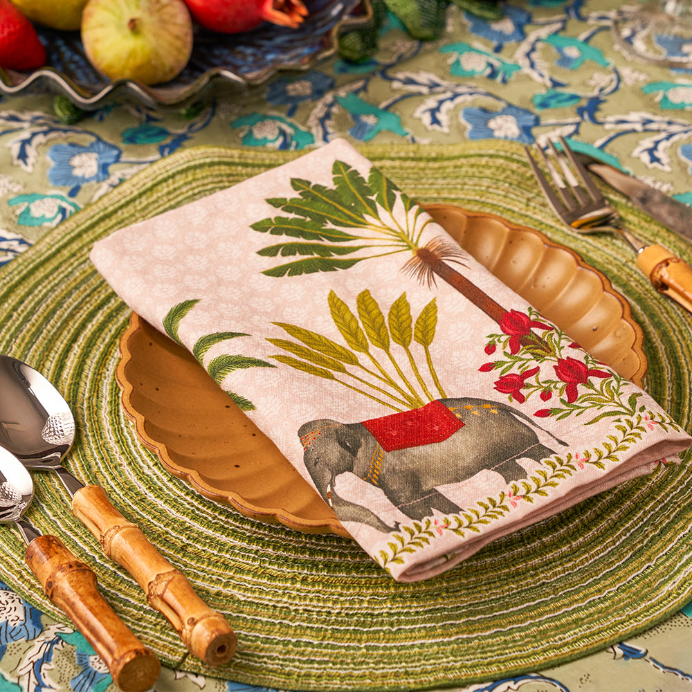 Mughal Magic Dinner Napkins - Set of 4 / Set of 8 – Pink Palette Stationery