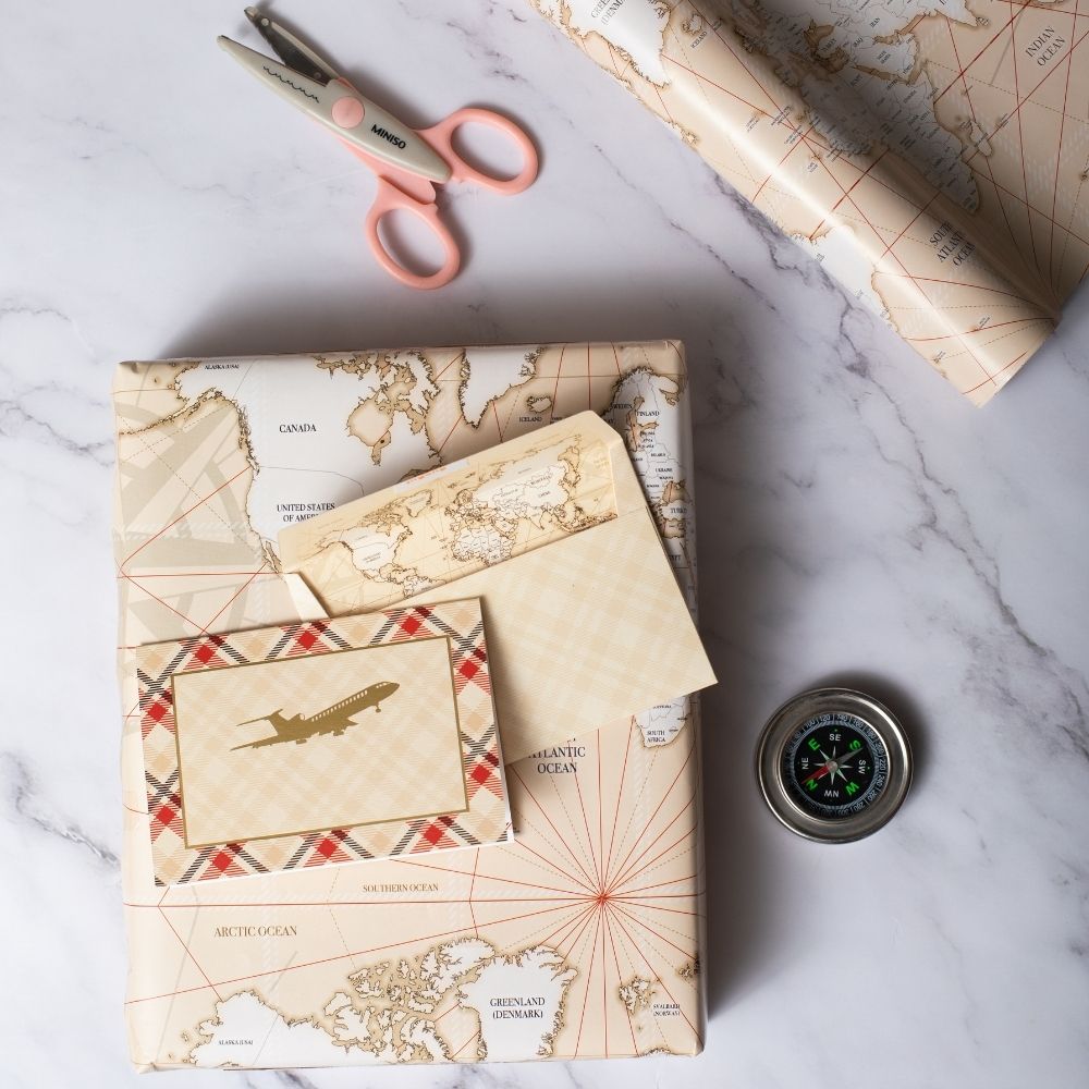 Our Wonderful World Wrapping Paper - Set of 20 / Set of 40 – Pink ...